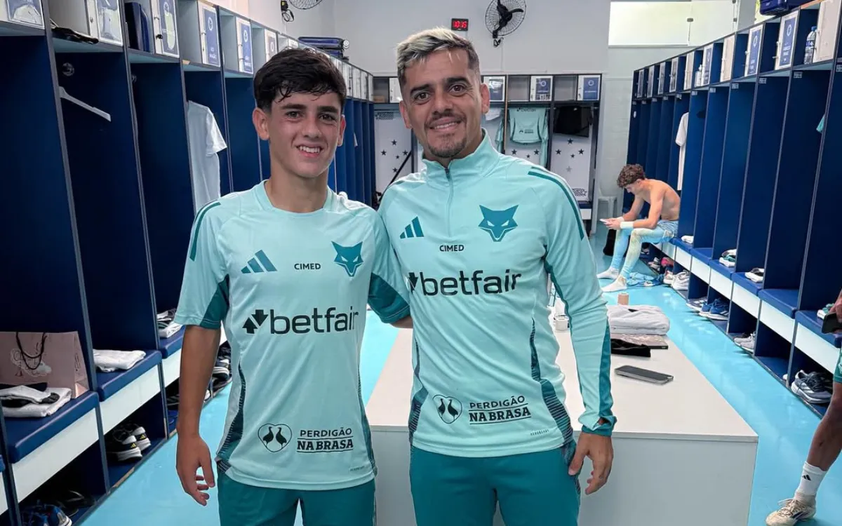 Filho de Fagner participa de treino com profissionais do Cruzeiro, e ...